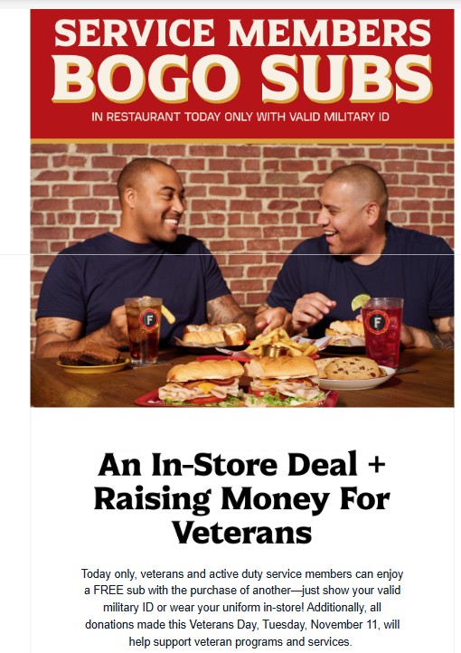 Firehouse Subs Printable Coupon