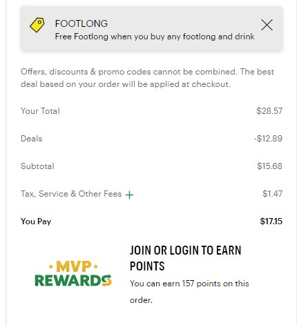 Subway Printable Coupon